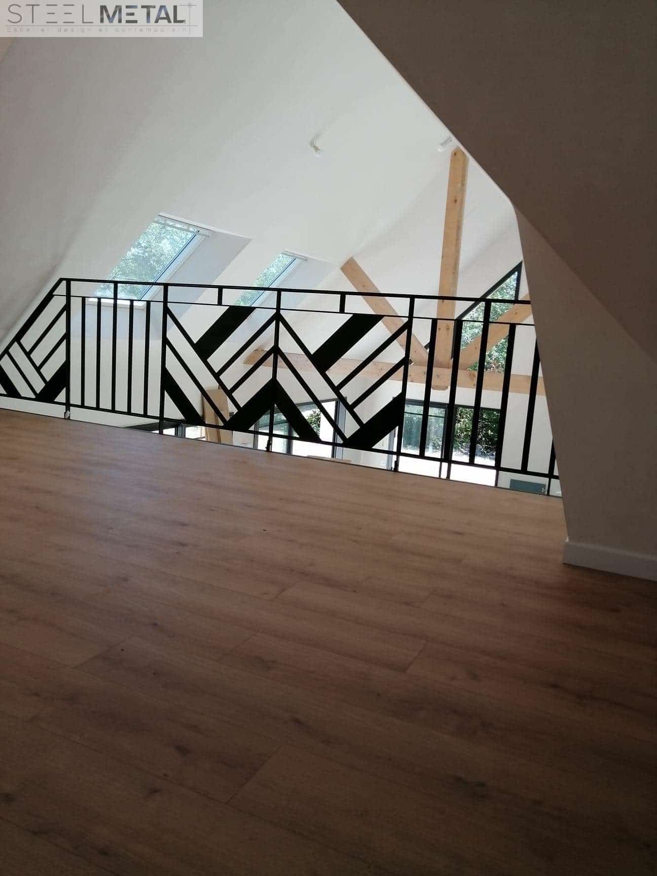 Garde-corps intérieur - Rambarde escalier metal - Steel Metal